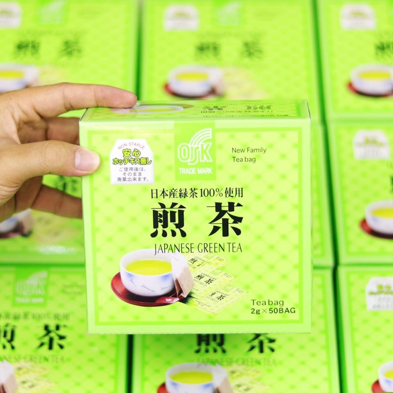Trà xanh túi lọc OSK 100% Japan Greentea Nhật Bản