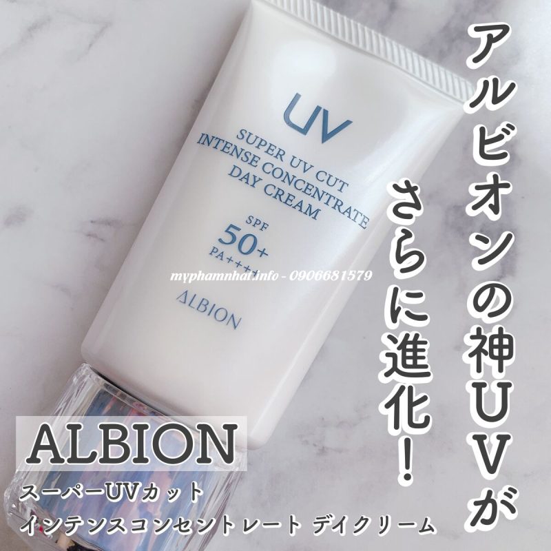 Kem chống nắng ALBION Super UV Cut Intense Concentrate Day Cream SPF50+/PA++++ Nhật Bản