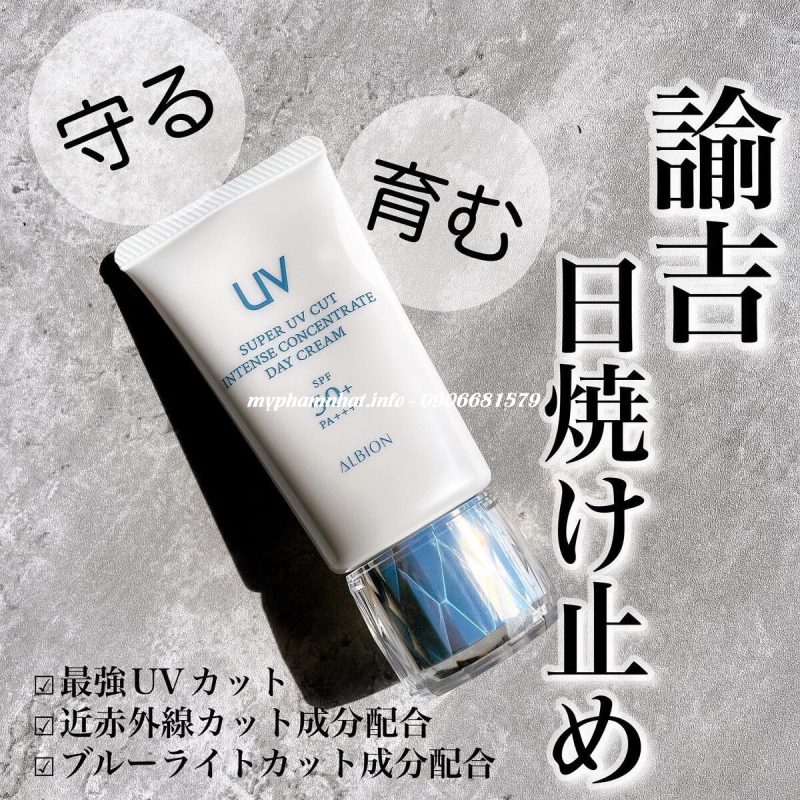 Kem chống nắng ALBION Super UV Cut Intense Concentrate Day Cream SPF50+/PA++++ Nhật Bản
