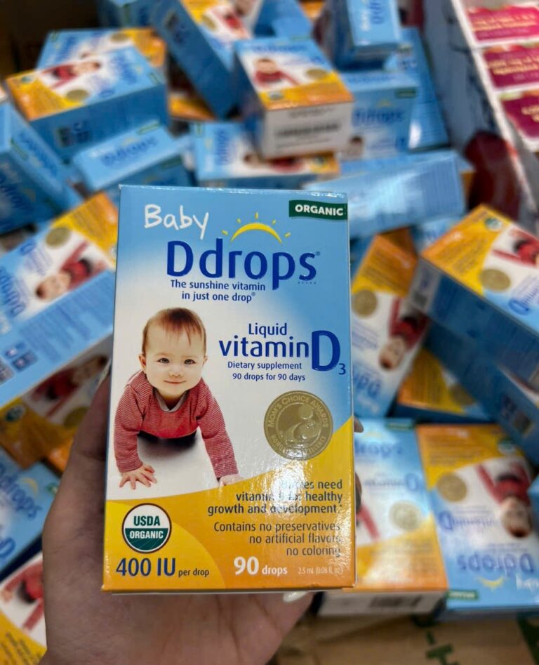 Baby Ddrops Vitamin D3 (400IU) Liquid cho trẻ em của Mỹ 25ml